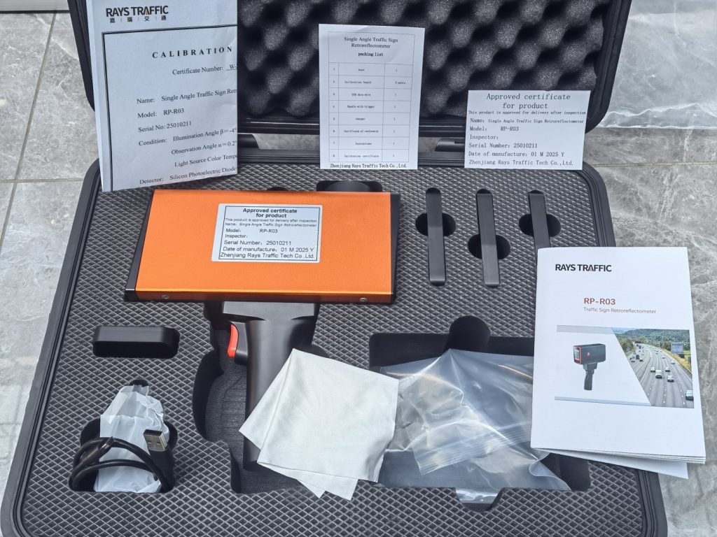 RP-R03 Single-angle Road Sign Retroreflectometer - Rays Traffic